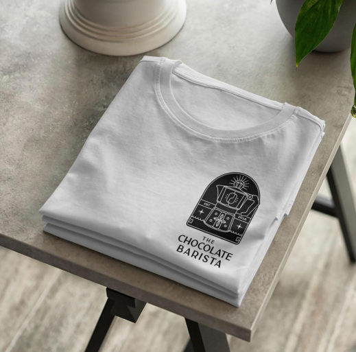 Coffee Merch: The Chocolate Barista Rebrand Apparel | Sprudge Coffee